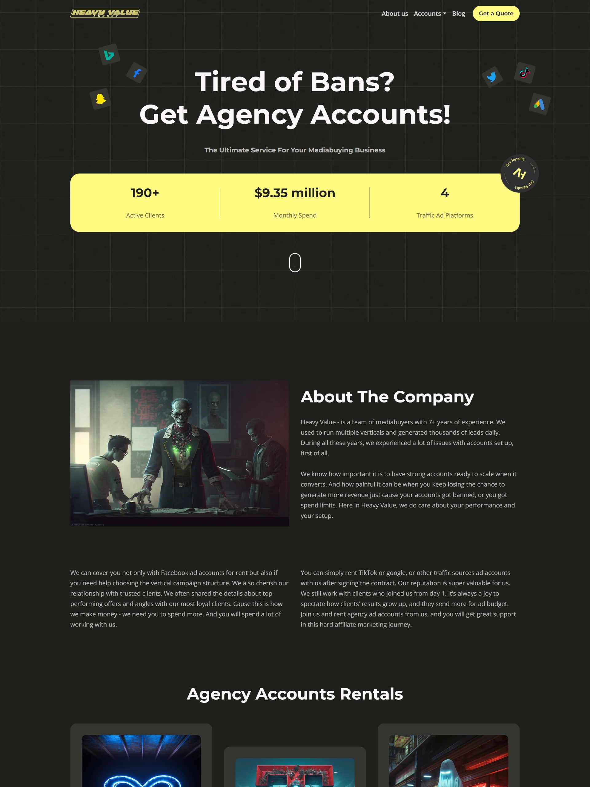Heavy Value — website built with Weblium